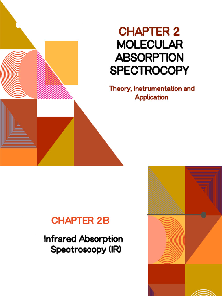 CHM260 Chapter 2B Molecular Absorption Spectroscopy Ir 2025 | PDF ...
