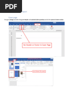 USM Thesis Formatting Guide Template | PDF | Microsoft Word | Software