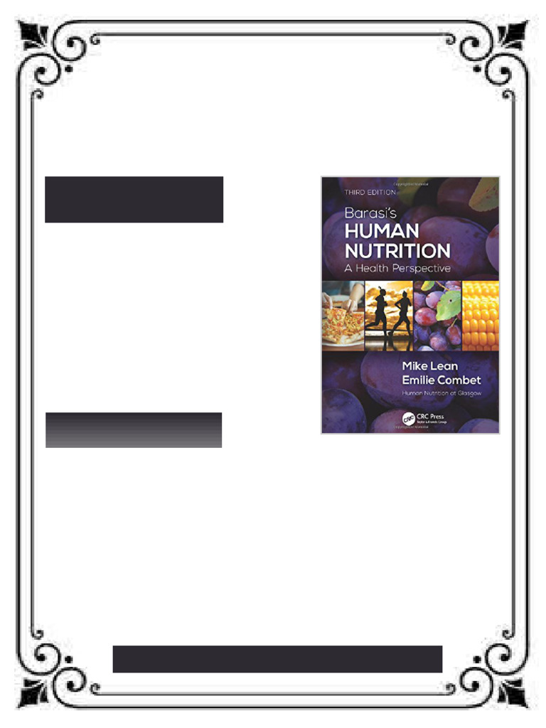 Barasi s Human Nutrition 3rd ed A Health Perspective 3rd Edition Mary E ...