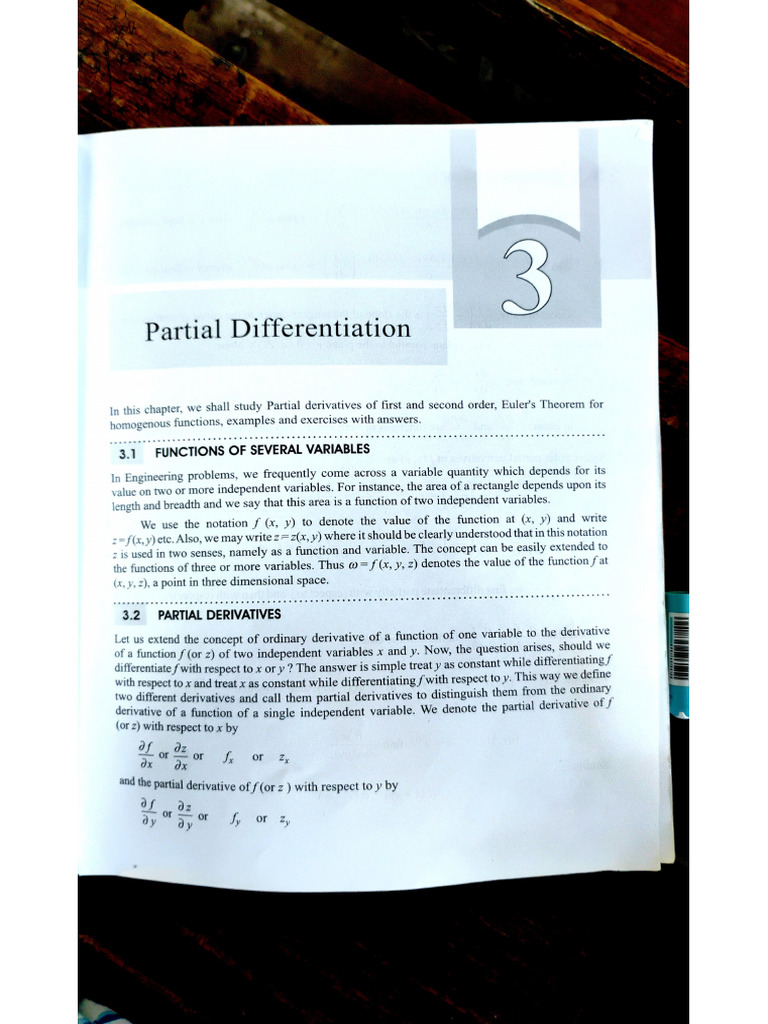 Partial Differentiation | PDF