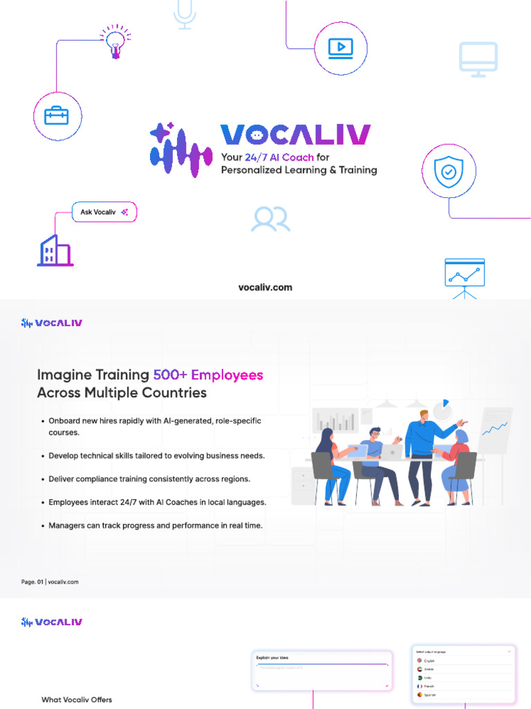 Vocaliv. AI Voice Coach for Personalized Learning and Corporate ...