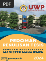 Pedoman Penulisan Tesis UGM FIB | PDF