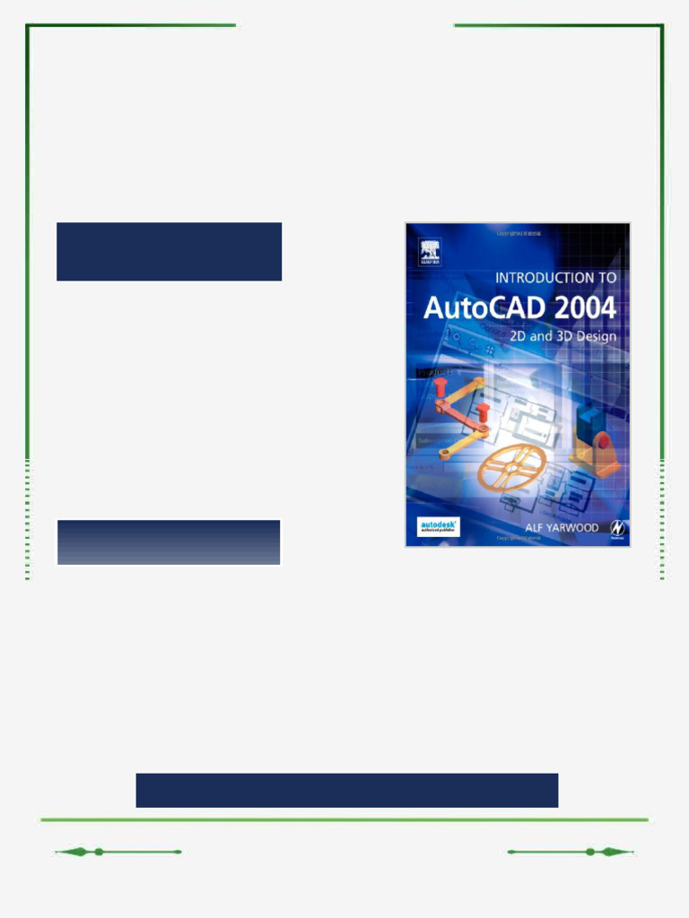 Introduction to AutoCAD 2004 2D and 3D Design 1st edition Edition Alf Yarwood ebook HD pdf ...