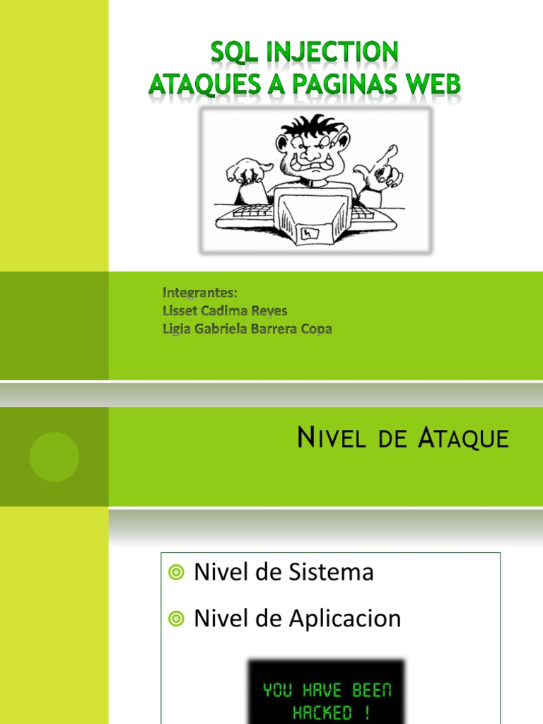 SQL Injection | PDF | SQL | Bases de datos