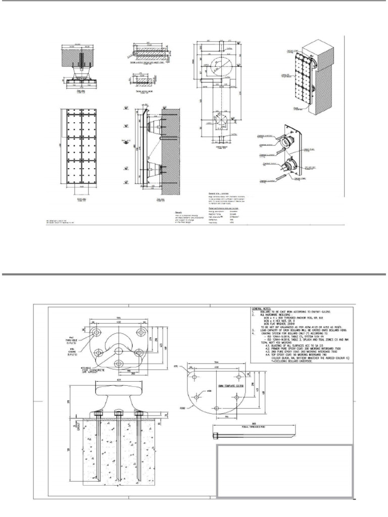 Drawing Bollard & Fender | PDF