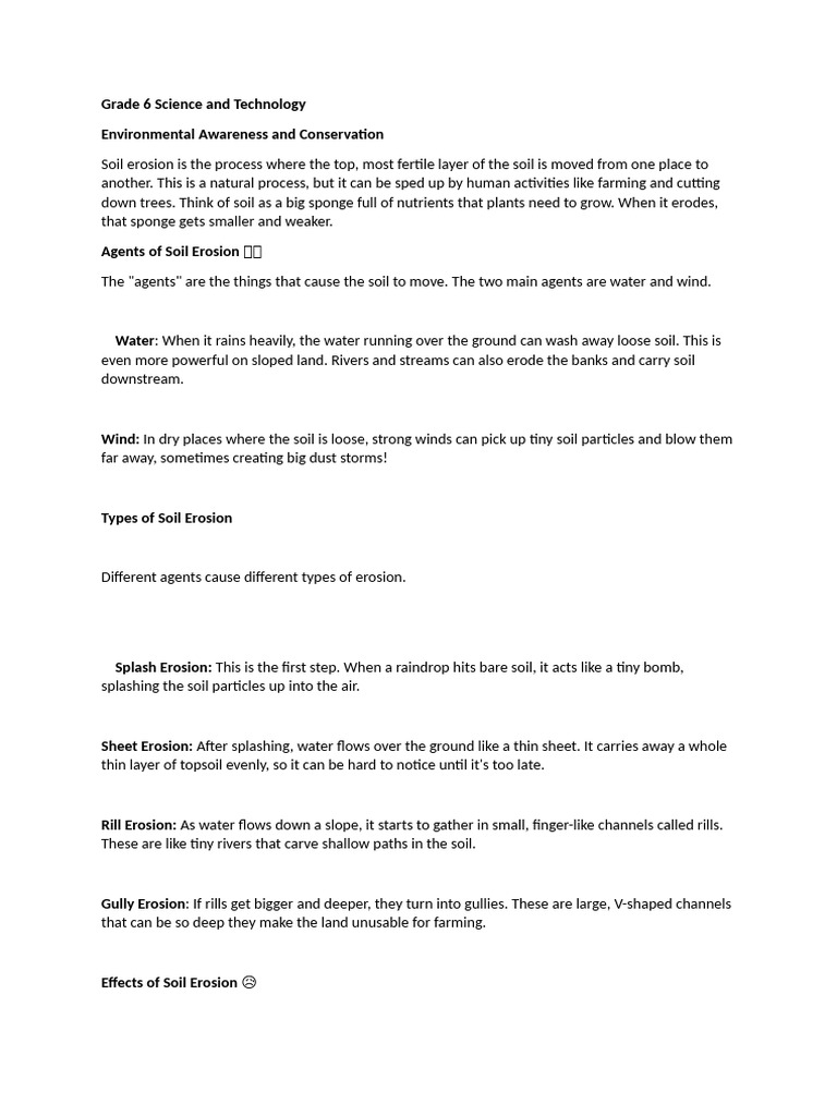 Understanding Soil Erosion and Prevention | PDF | Erosion | Soil