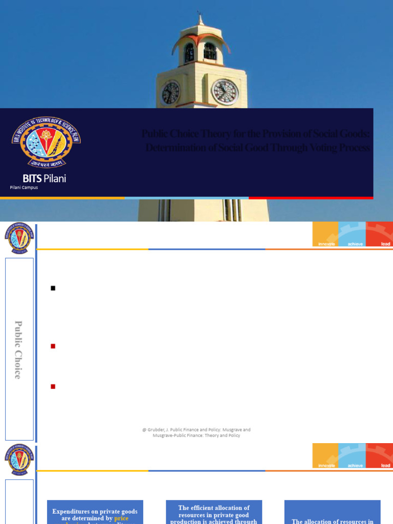 Public Choice Theory and Voting Mechanisms | PDF | Public Choice | Voting