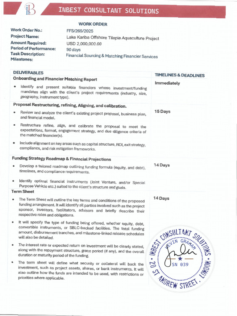 Work Order 1 Signed | PDF