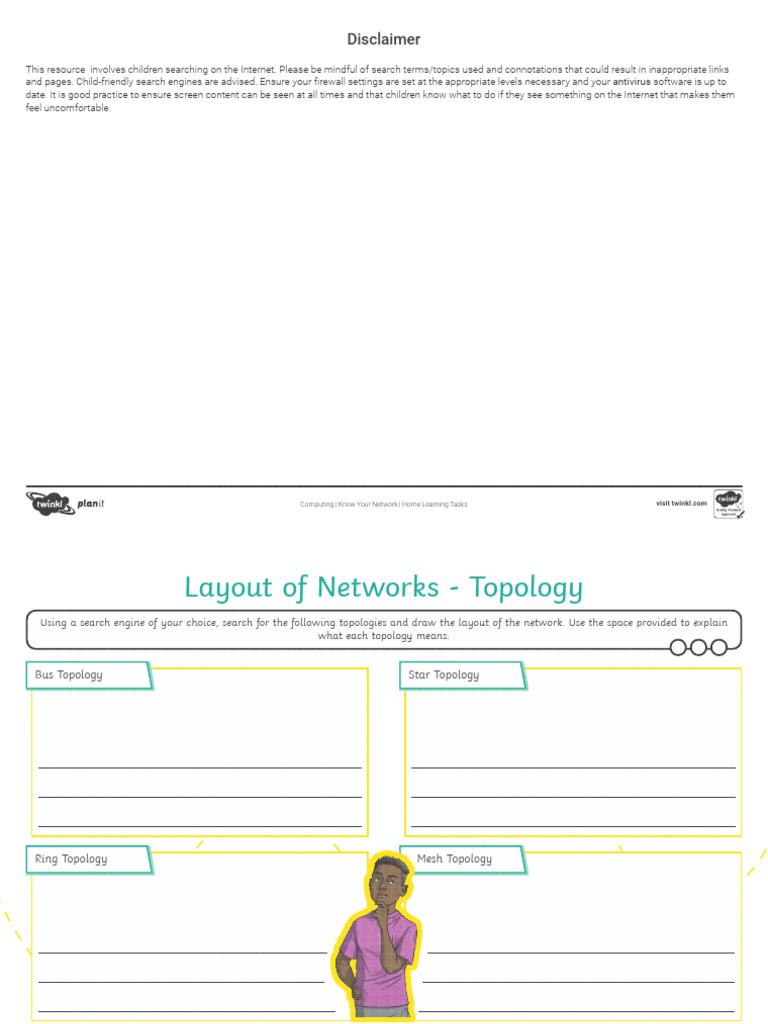 Layout of Networks Topology Activity Sheet SE | PDF | Network Topology ...