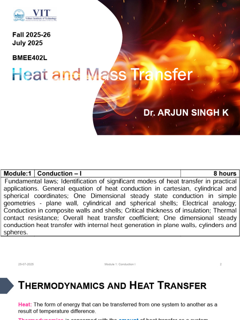 Module I Conduction 1 | PDF | Thermal Conduction | Heat Transfer