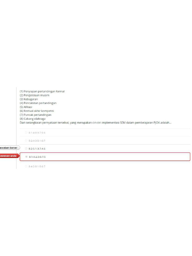 Tes Awal PKG Pjok (1) - 1-20 | PDF