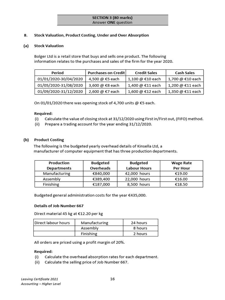 2021 - Kinsella LTD Q | PDF
