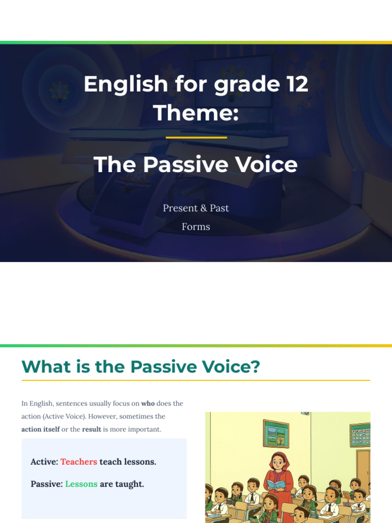 Understanding Passive Voice in English | PDF | Verb | Grammatical Tense