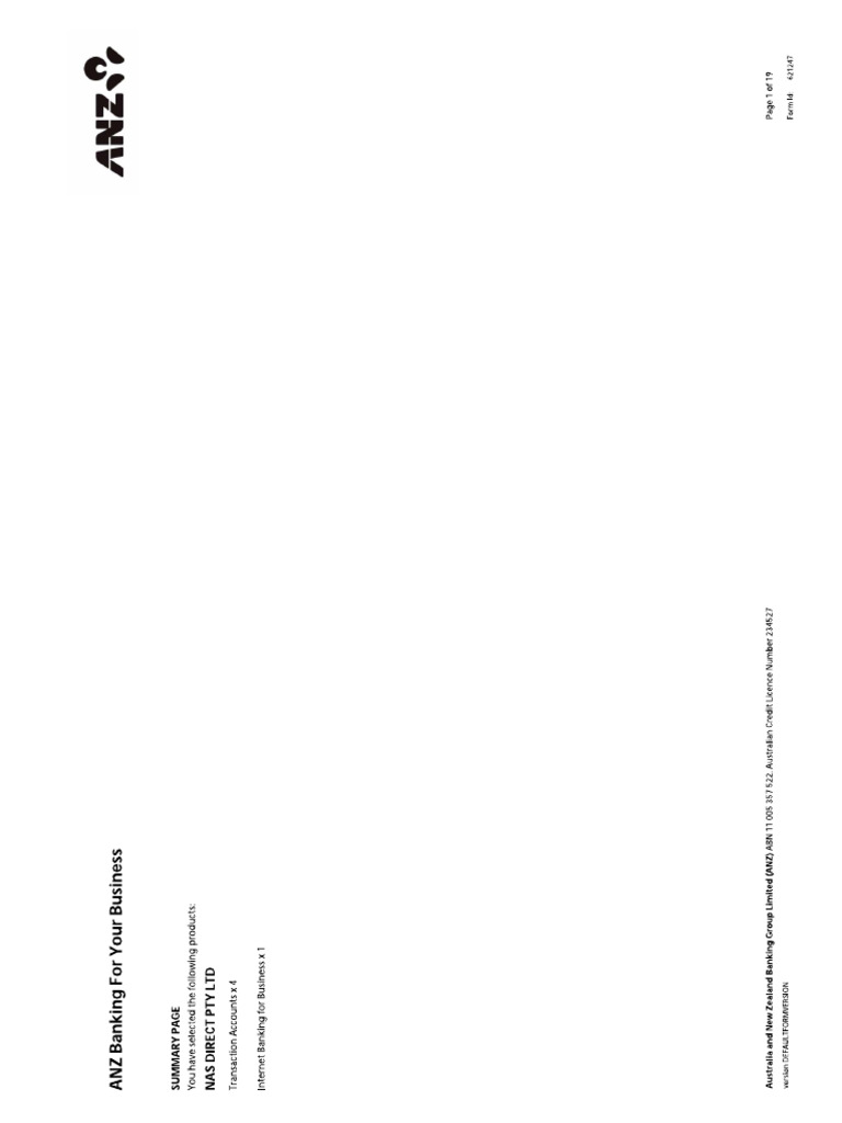 Nas Direct Pty LTD Auth Form | PDF