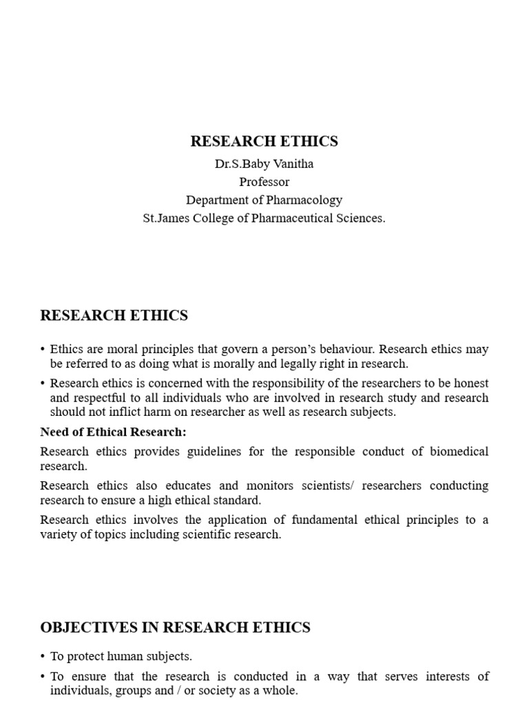 Understanding Research Ethics Principles | PDF | Informed Consent ...