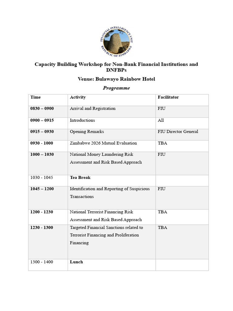 Capacity Building Workshop Programme | PDF