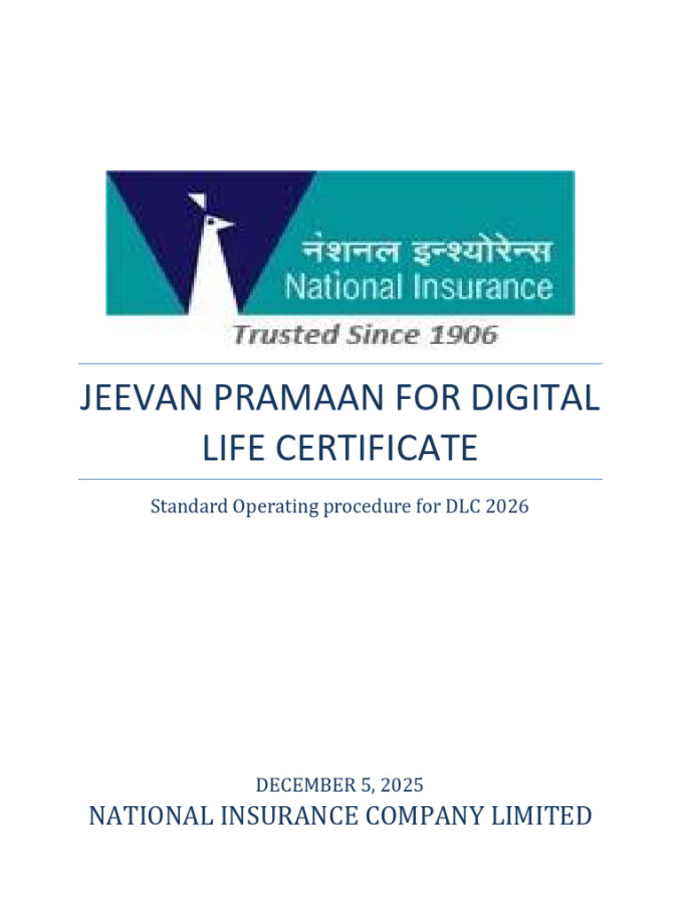 Digital Life Certificate SOP for Pensioners | PDF | Computing