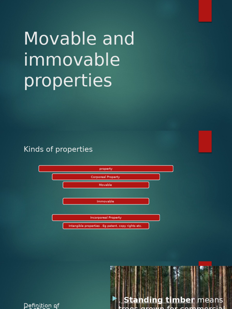 Movable and Immovable Properties-3 | PDF | Property | Common Law
