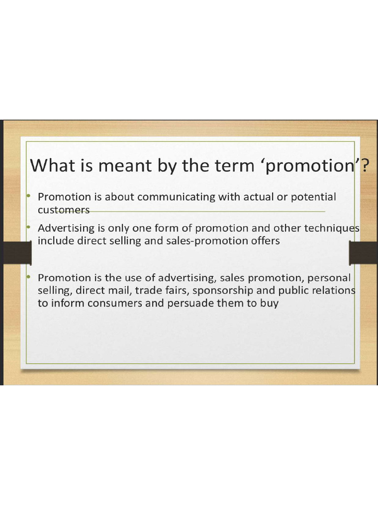 Marketing Mix Promotion and Place | PDF