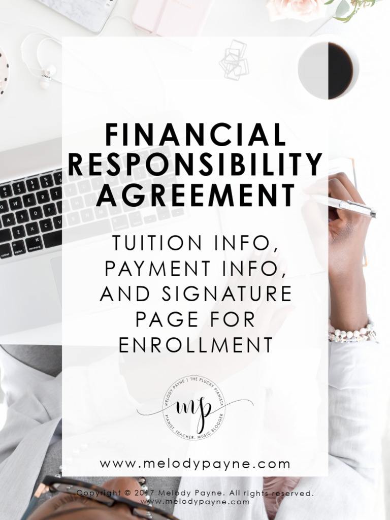 Financial Responsibility Agreement by Melody Payne | PDF | Tuition ...