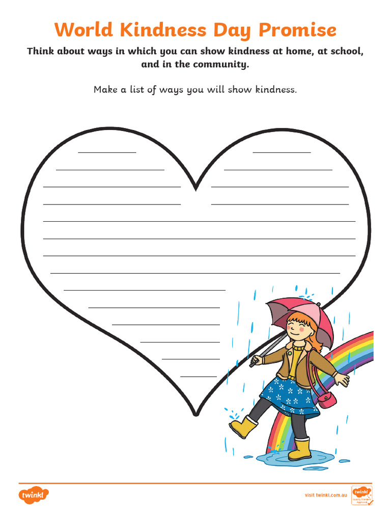 Au T 10000500 Kindness Promise Activity Sheet English | PDF
