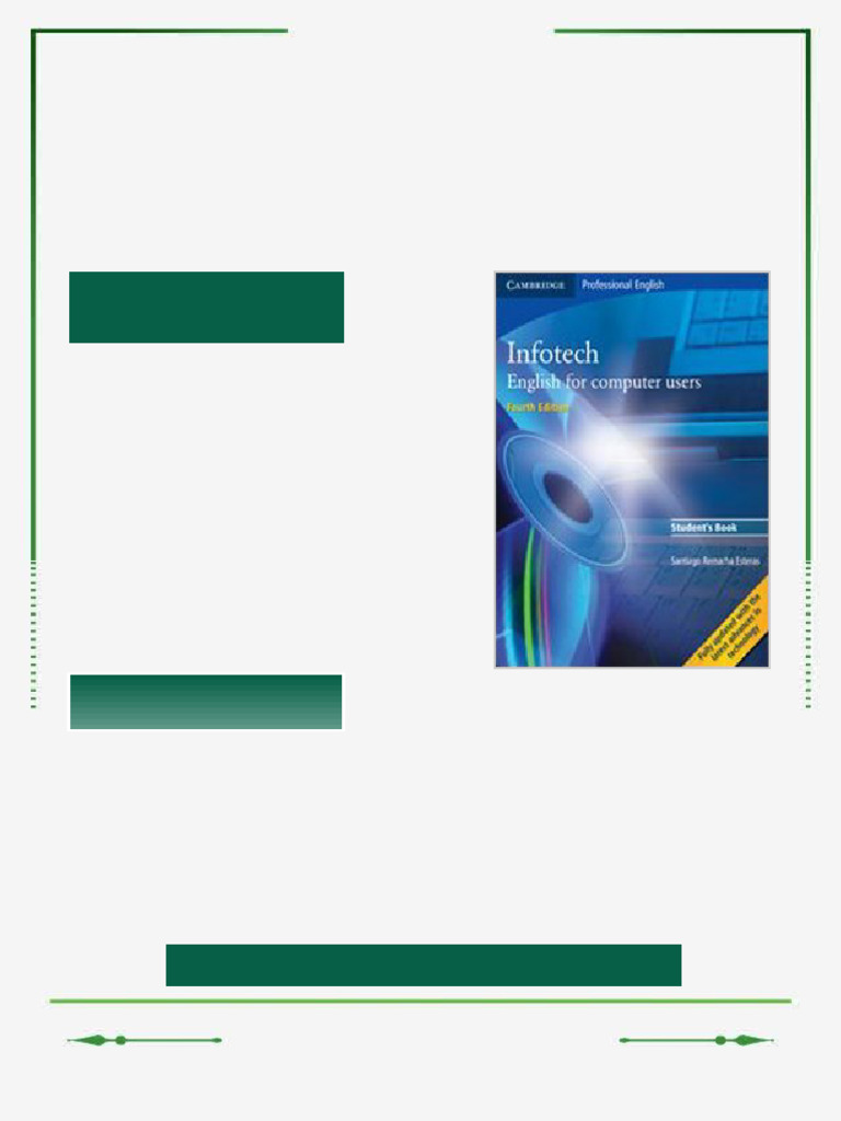 Infotech English for computer users Student s Book 4th Edition Santiago ...