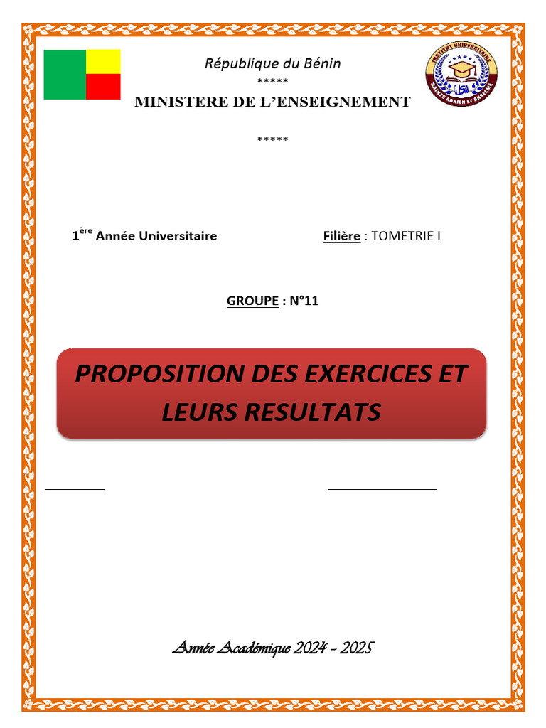 Exercices de Topométrie et Photogrammétrie | PDF | Topographie | Angle