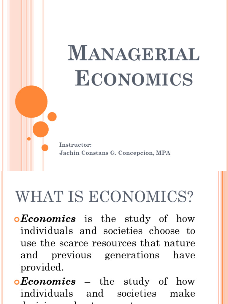 Introduction To Economics | PDF | Economics | Factors Of Production