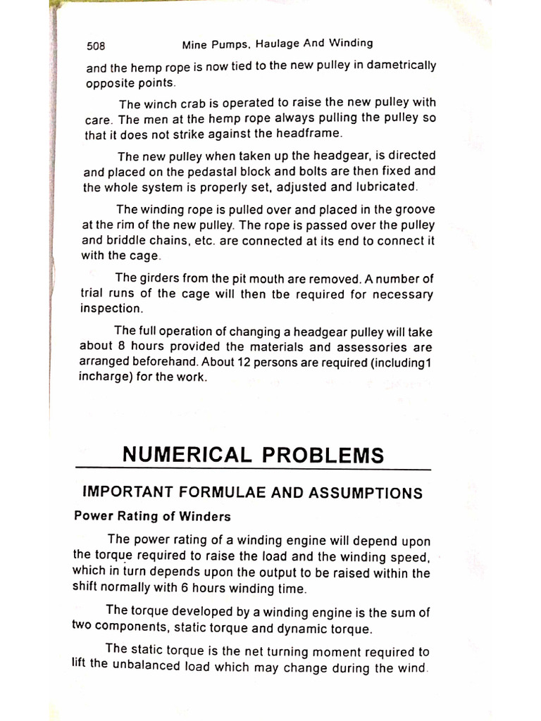 Winding Problem - Machinery | PDF