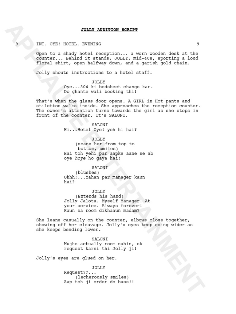 Jolly Audition Script | PDF