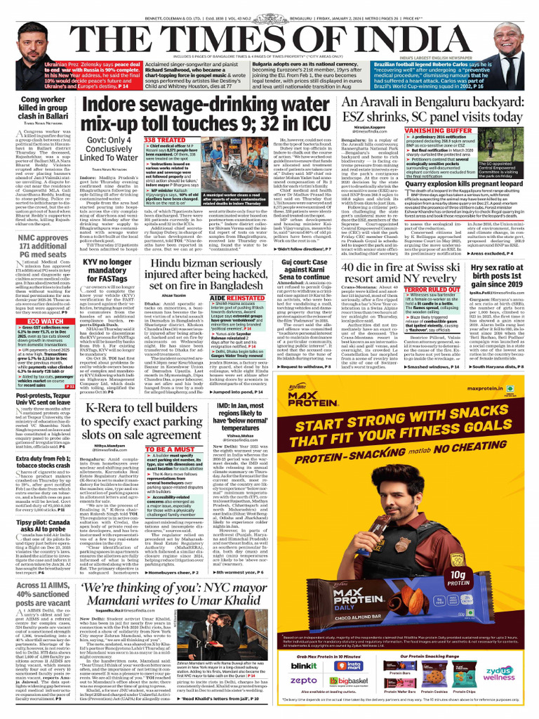 Times of India Bangalore 20260102 | PDF
