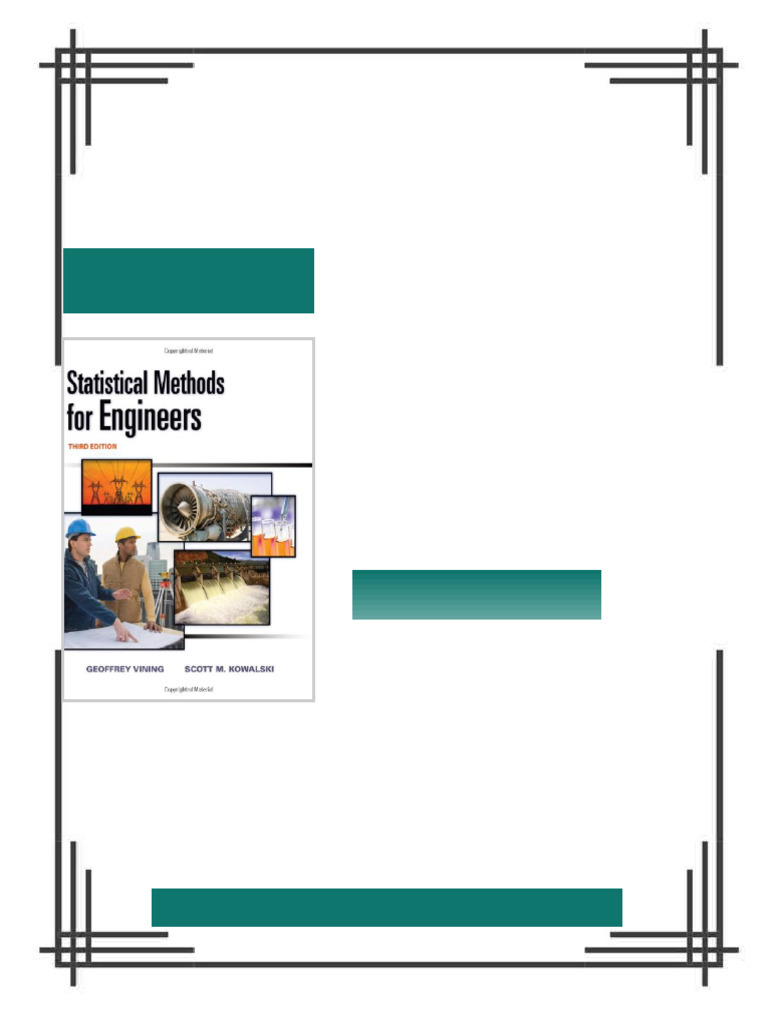 Statistical Methods for Engineers 3rd edition G. Geoffrey Vining ebook ...