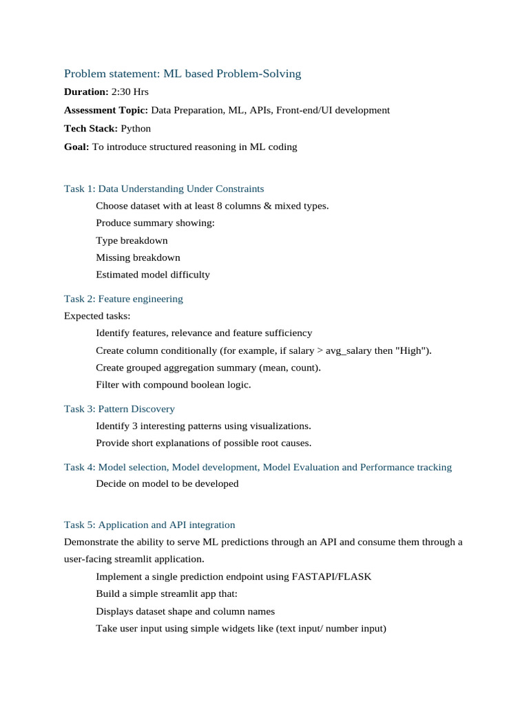 ML Problem-Solving: Data to Deployment | PDF | Machine Learning | Cloud ...