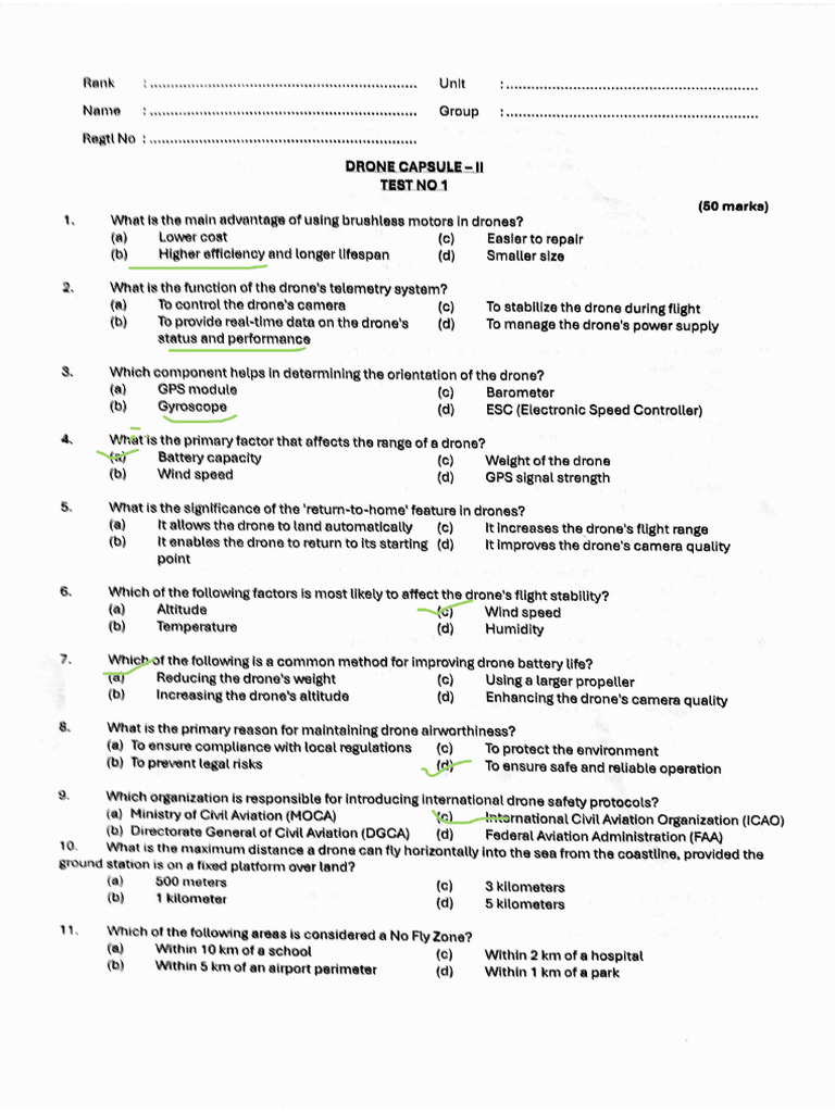Drone Paper Set 3 | PDF
