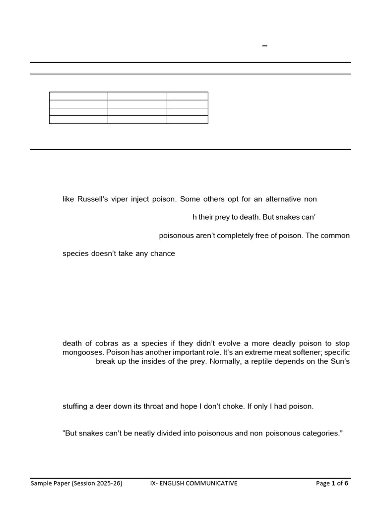 Class IX English Communicative Sample Paper | PDF | Electric Vehicle