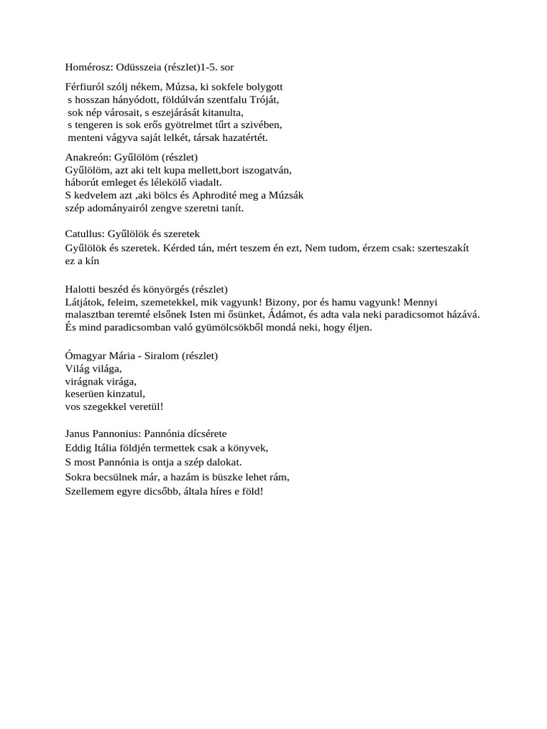 Versek | PDF