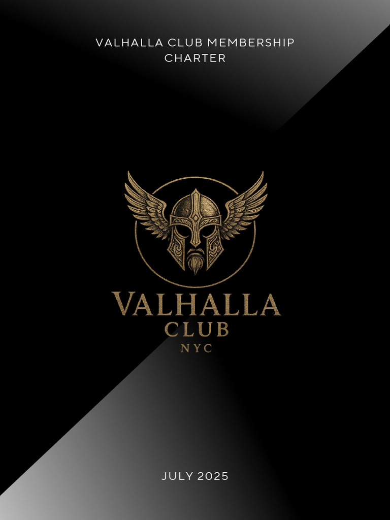 Valhalla Club Membership Guidelines | PDF | Justice | Crime & Violence
