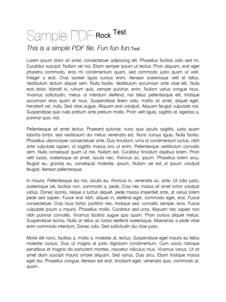 Sample For Upload Test | PDF