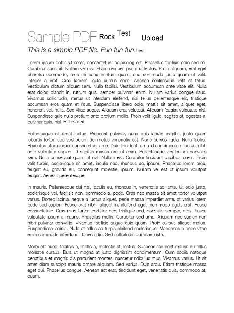 Sample for Download Test | PDF