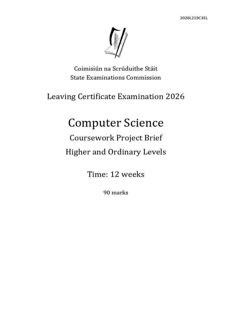 2026 Leaving Cert Computer Science Project | PDF | Simulation ...