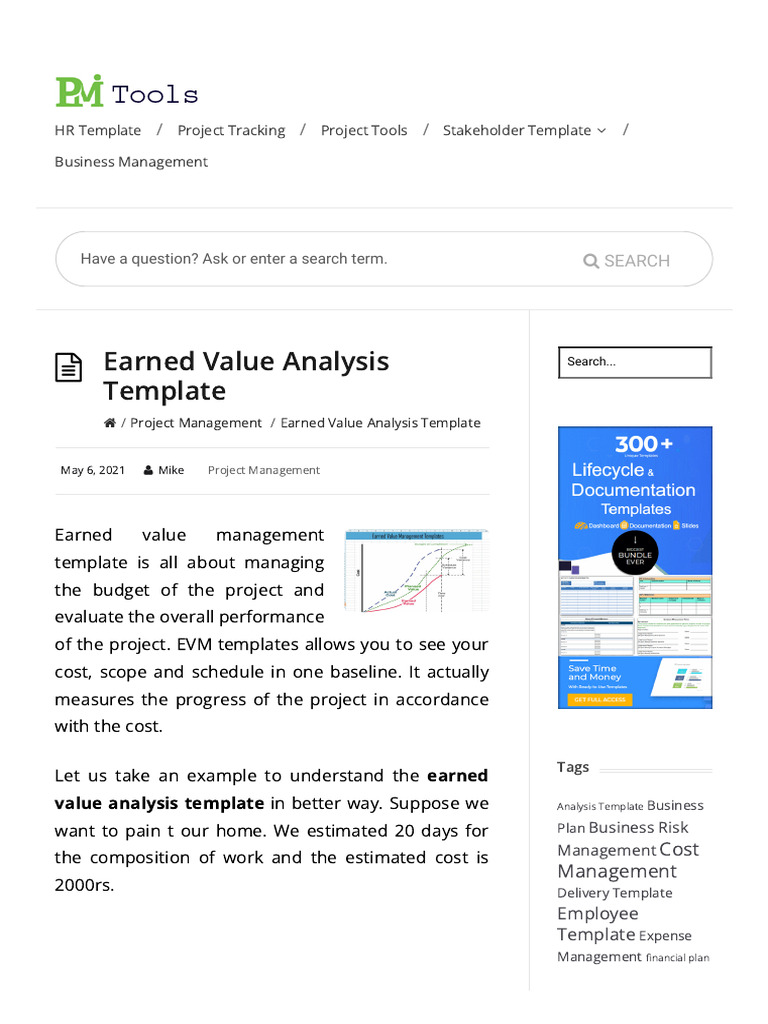 Earned Value Analysis Template - Excel 2023 | PDF | Project Management ...