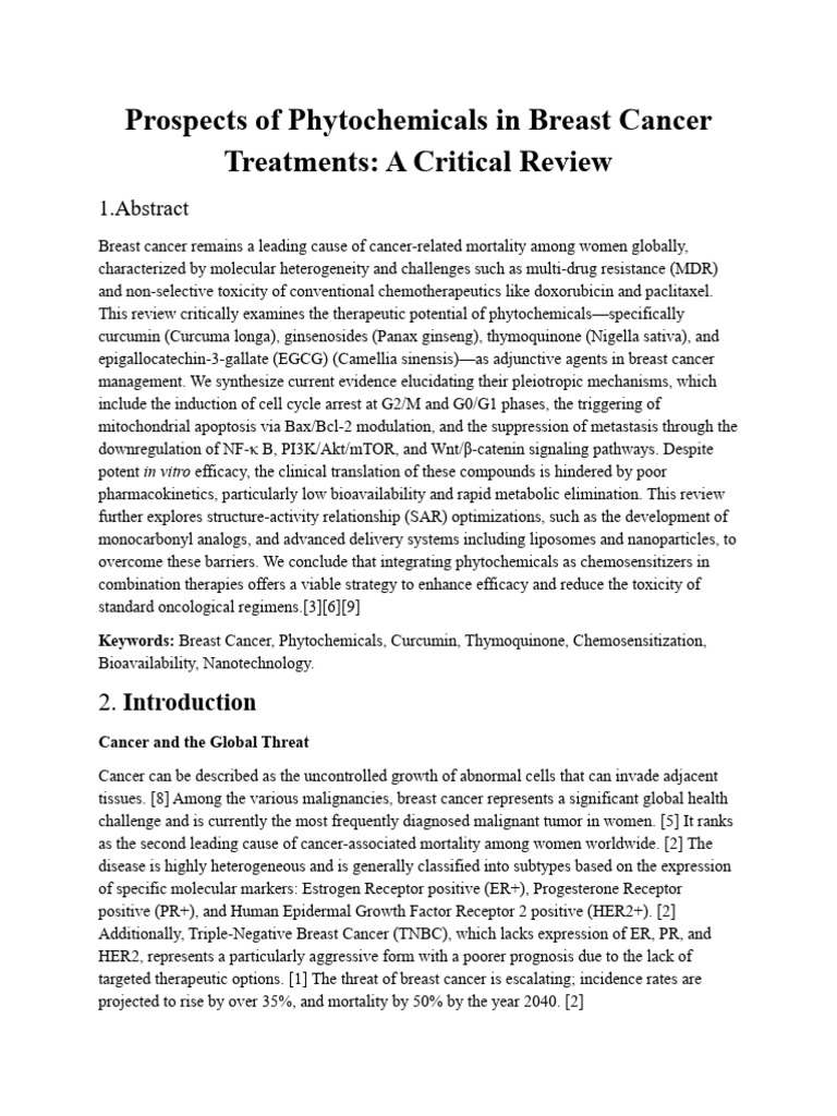 Short Review Article On Breast Cancer Treatments | PDF | Topical ...