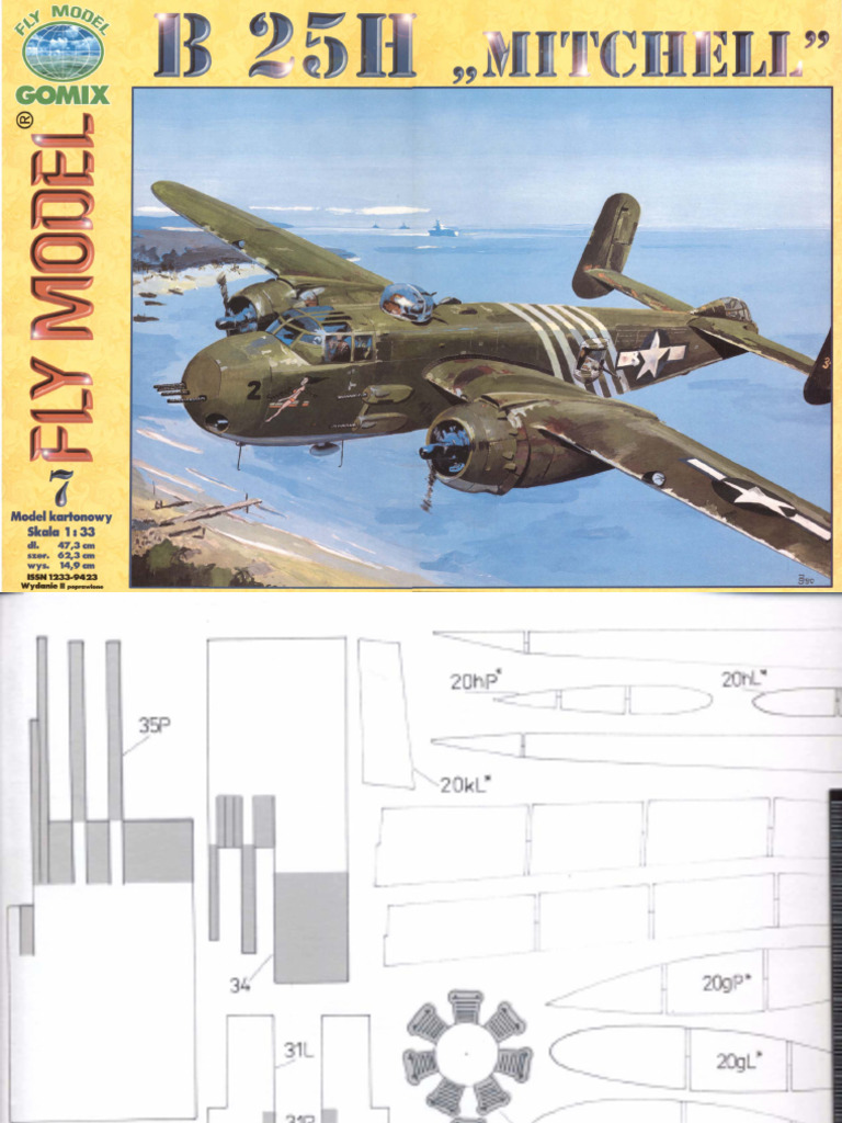 Paper Model) (Aircraft) (Fly Model - 007 - Scale 1.33) - USA - North ...