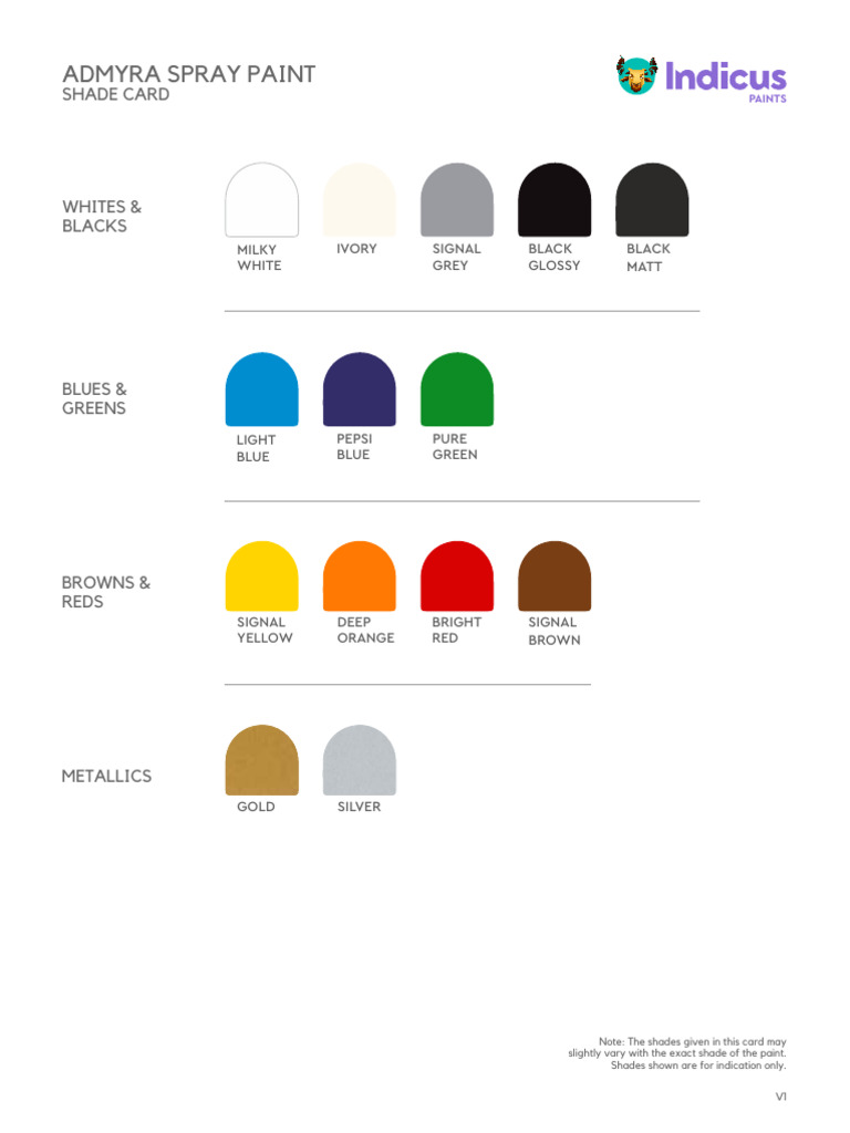Admyra - Shade Card | PDF