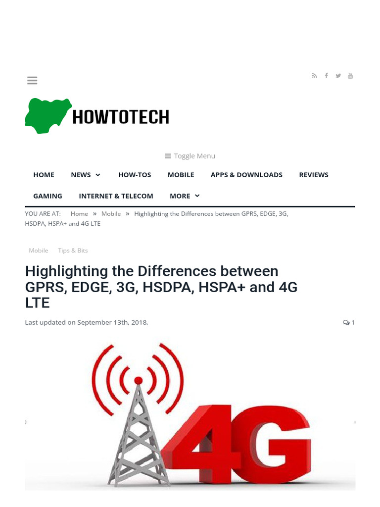 GPRS to 4G LTE: Network Differences Explained | PDF | High Speed Packet ...