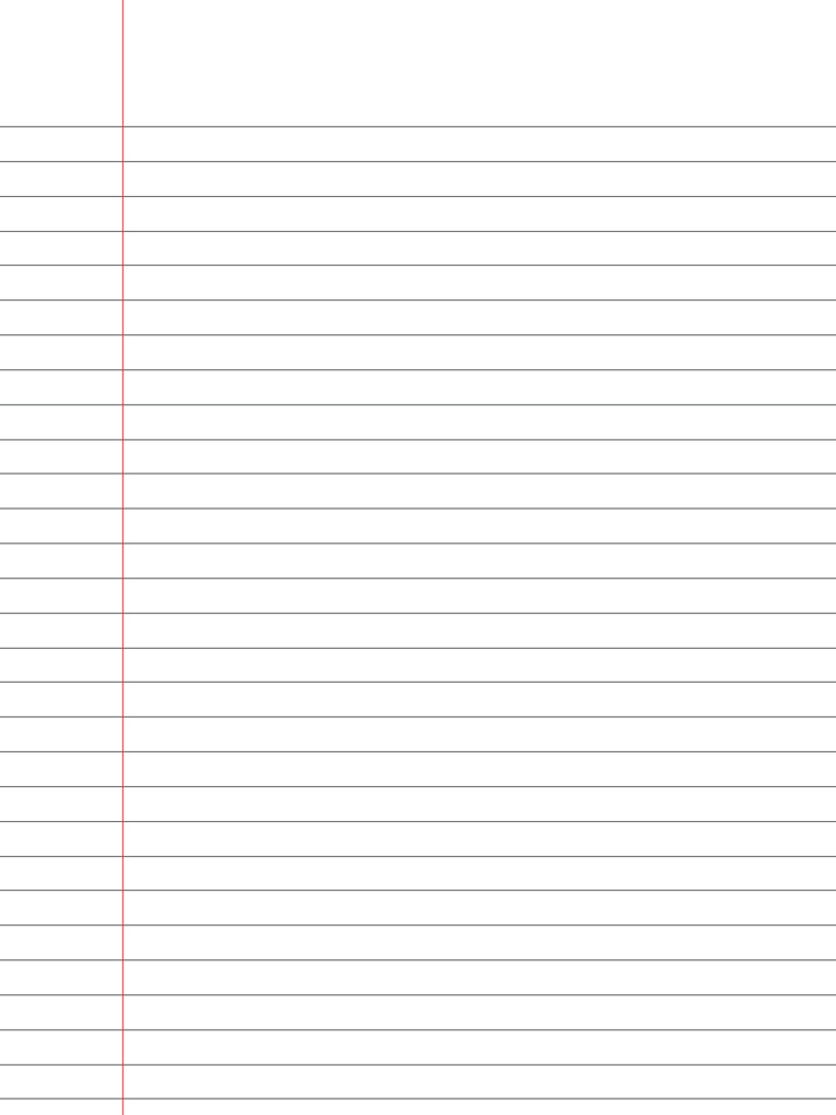 Wide Ruled Lined Paper With Header | PDF