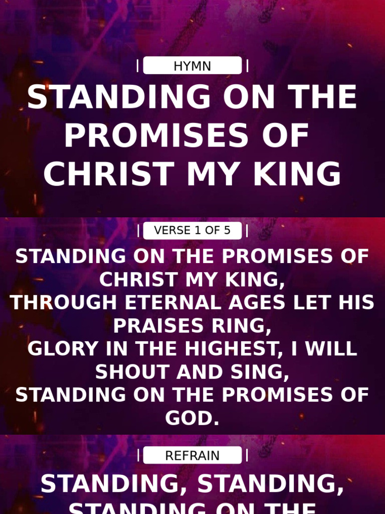 Standing On The Promises of God | PDF