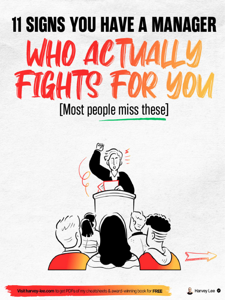 11 Signs You Have A Manager Who Fights For You | PDF