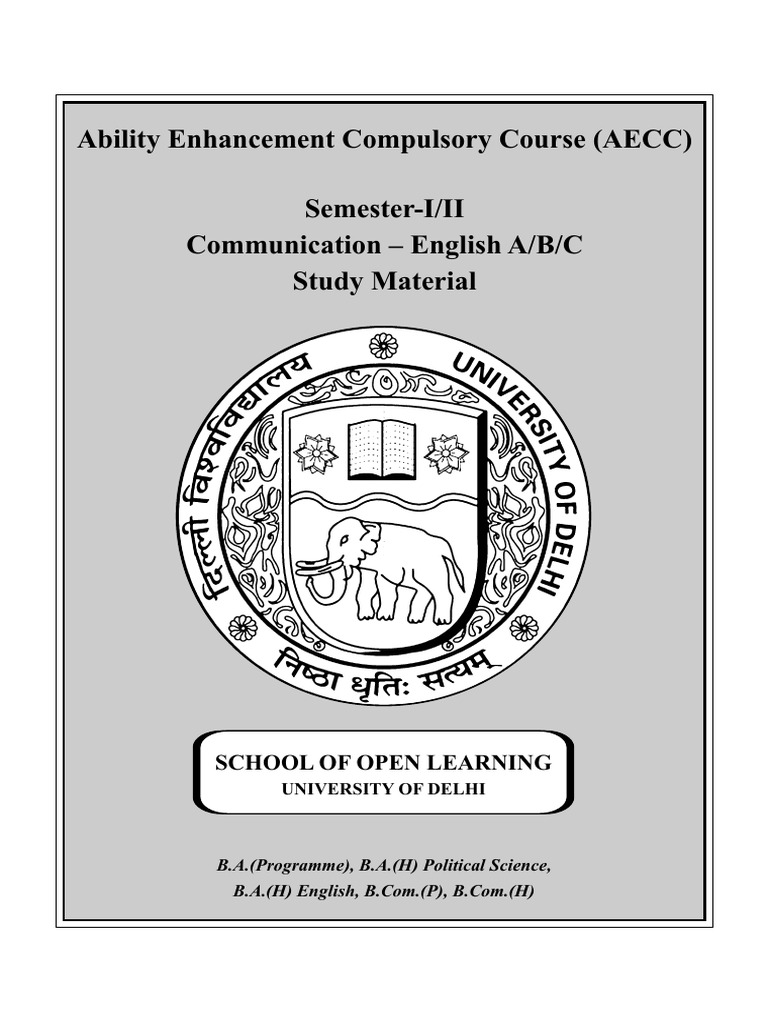 English Communication Unit 1-5.pdf | PDF