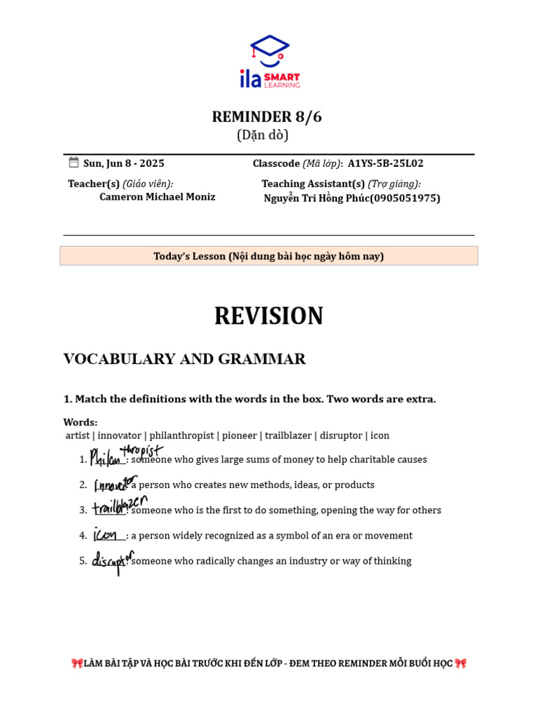 Reminder Revision | PDF